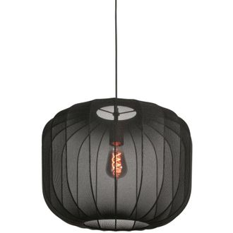 Anne Lighting Anne Lighting - h&auml;ngeleuchte - Sable - schwarz - leinen metall