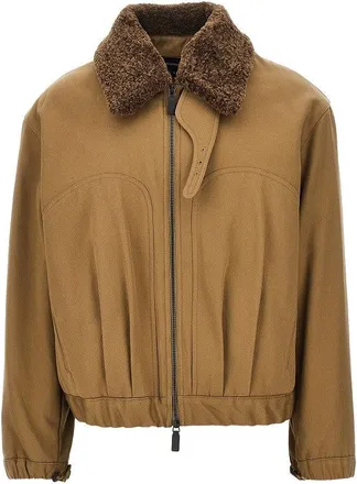 Emporio Armani Padded cotton canvas blouson Man 50