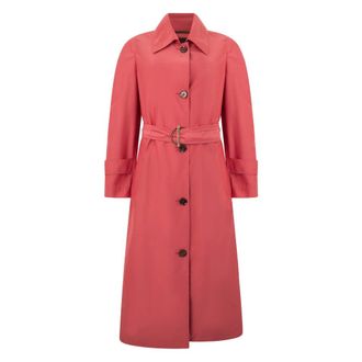 Moorer Trench long avec ceinture - Femme - Manteaux - Rouge - Taille: 36 FR