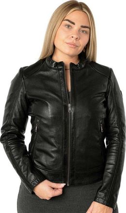 Mauritius Lederjacke MWYouvie Mauritius - Damen Lederjacke Lammnappa schwarz