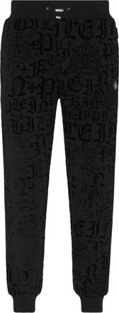 Philipp Plein Jogging Hosen Gothic Plein - - Trousers - Herren - Schwarzk - 4XL