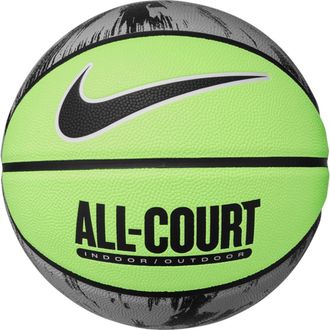Nike Nike Everyday All Court 8P Graphic Deflated Basketball aus Gummi und Synthetikleder in der Farbe Lime Blast/lt Smoke Grey/White/Black, Gr&ouml;&szlig;e: 7, N.100