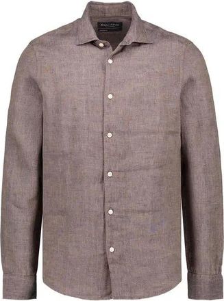 Marc O'Polo Herren Hemd blau meliert