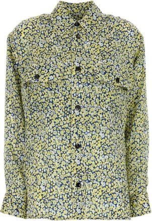 Bottega Veneta Femme, Blouses et Chemises, Multicolore, Taille: 36 FR Printed Silk Shirt