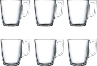 Luminarc Kaffeebecher für die Mikrowelle, Glas, 6 Stück 25cl
