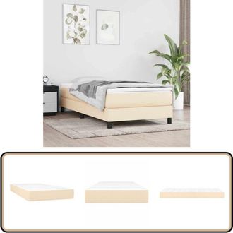 vidaXL vidaXL Taschenfederkernmatratze für Kinder Creme 80x160 cm Stoff