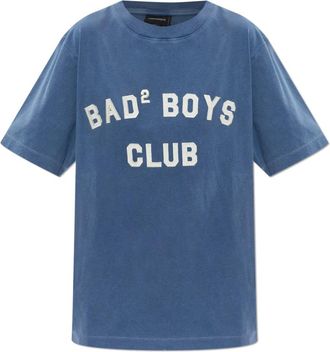 Dsquared2 Femme, Tops, Bleu, Taille: 42 FR T-Shirt Imprim&eacute;