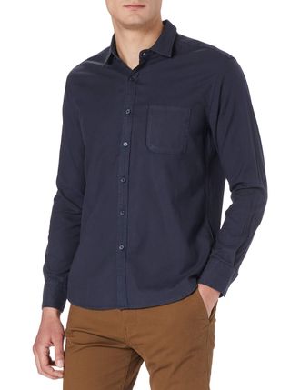 Replay Herren M4052 Hemd, 890 Deep Blue, XL