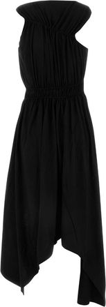 Alexander McQueen Black Exterior: Cotton Abiti Dress