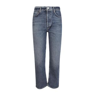 A Gold E Femme, Jeans, Bleu, Taille: W26 90s Pinch Waist Crop