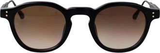 Linda Farrow unisex, Accessoires, Noir, Taille: 45 MM Heath Lunettes de soleil