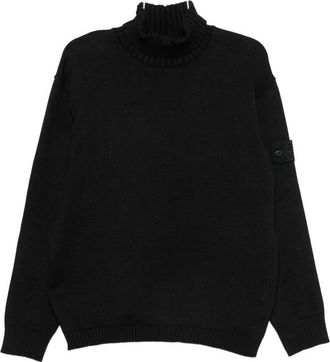 Stone Island Logo-patch Roll-neck Sweater