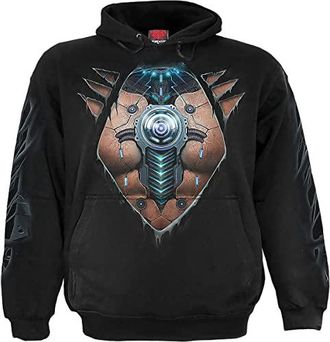 Spiral Direct Sweat Noir Sweatshirt &agrave; Capuche, XL Homme