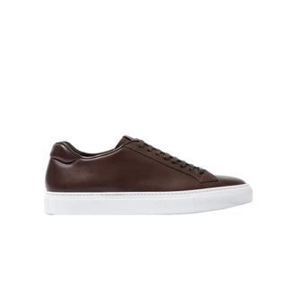 Scarosso Ugo Sneakers - Dunkelbraune Kalbsleder Plateau-Schuhe - - Shoes - Herren - Braun - 45 EU