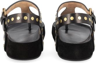 Isabel Marant Cow Leather Sandal - Black