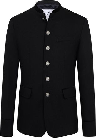 Amsel Janker Bogenhausen aus Wollbrokat mit Wappenkn&ouml;pfen in