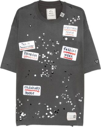Miharayasuhiro Mihara Yasuhiro, Homme, Tops, Gris, Taille: S A16Ts592 T-shirt