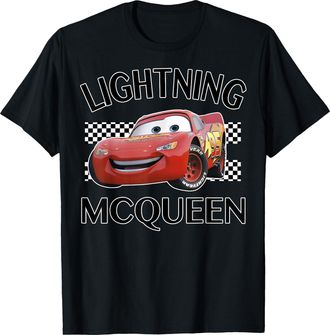 Disney Pixar Cars Lightning McQueen Finish Graphic T-Shirt T-Shirt