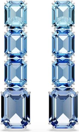 Swarovski Boucles doreilles clous - Femme - Accessoires - Bleu - Taille: ONE Size