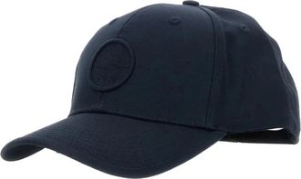 Stone Island Homme, Accessoires, Bleu, Taille: ONE Size Logo Baseball Cap