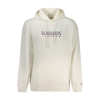 Tommy Hilfiger Wei&szlig;e Baumwoll-Herren-Hoodie