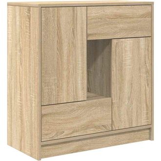 vidaXL Sideboard mit Schubladen und T&uuml;ren Sonoma-Eiche 70,5x34x74,5 cm vidaXL