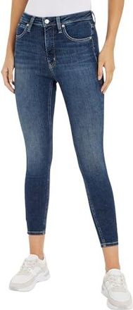 Calvin Klein Jeans Jean Femme High Rise Ankle Skinny Fit, Bleu (Denim Dark), 24W