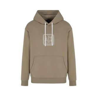 A|X Armani Exchange Beige Logo Hoodie Sweater Regular Fit - - Sweatshirts & Hoodies - Herren - Beige - S