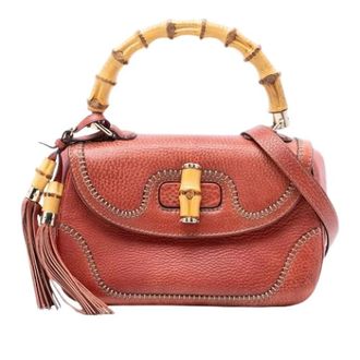 Gucci Pre-owned New Bamboo Satchel - Femme - Pre-owned - Rouge - Taille: ONE Size