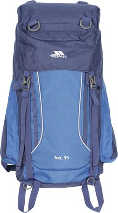 Trespass Rucksack Trek 33 mit Eingebauter Regenh&uuml;lle, Electric Blue, One Size, UAACBAF20002_ELBEACH