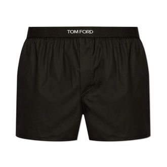 Tom Ford Homme, Sous-v&ecirc;tements, Noir, Taille: XL Boxer &agrave; ceinture logo