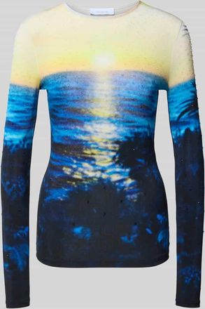 Paco Rabanne Slim Fit Longsleeve aus Viskose-Mix