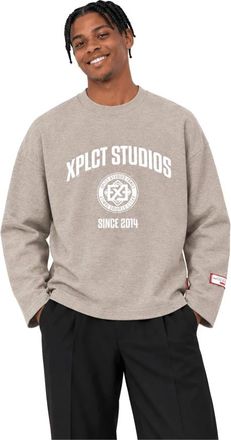 XPLCT Studios Xplct Studios - Family Longsleeve - Homme - Sweatshirts et sweats &agrave; capuche - Beige - Taille: S
