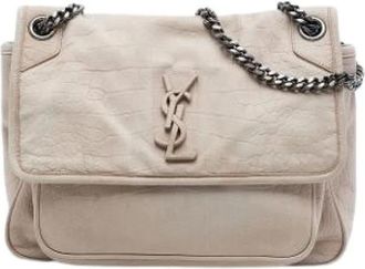 Saint Laurent Sac bandouli&egrave;re Niki Pre-owned - Femme - Pre-owned - Beige - Taille: ONE Size