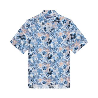Vilebrequin Homme, Chemises, Multicolore, Taille: M Island Flowers Viscose Bowling Shirt