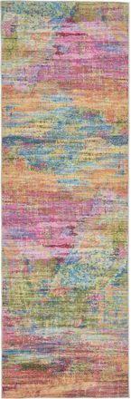 Novel L&auml;ufer Rainbow, Mehrfarbig, Regenbogen, rechteckig, 80x250 cm, f&uuml;r Fu&szlig;bodenheizung geeignet, feuchtraumgeeignet, waschbar, pflegeleicht, Teppiche & B&ouml;