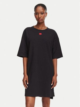 HUGO BOSS Nachthemd Nite 50566619 Schwarz Relaxed Fit