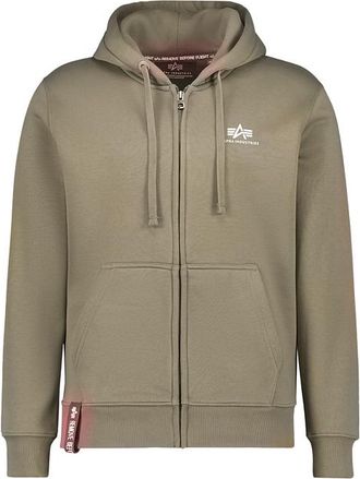 Alpha Industries Herren Pullover gr&uuml;n unifarben