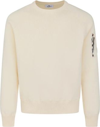 Aquascutum Pullover aus Baumwolle mit Rundhalsausschnitt - - Knitwear - Herren - Beige - S