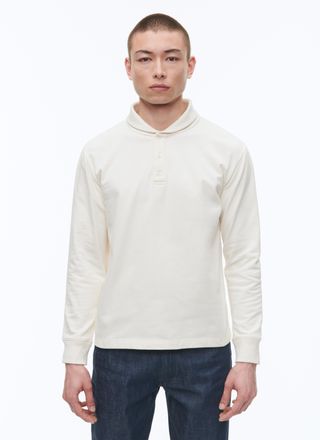Fursac Sweat &agrave; col ch&acirc;le en jersey de coton - Taille S - Homme