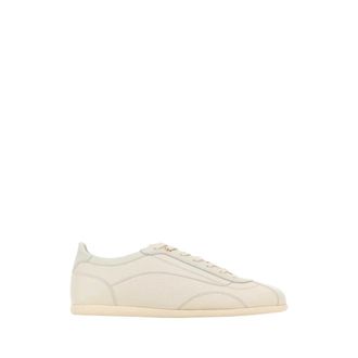 Brunello Cucinelli Sneakers aus Kalbsleder mit Hirschleder-Effekt - - Shoes - Herren - Wei&szlig; - 41 1/2 EU