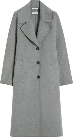 Max Mara Femme, Manteaux, Gris, Taille: 34 FR Manteau en laine crois&eacute;