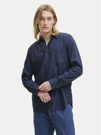 Jack & Jones Jack & Jones Hemd Classic Melange 12278416 Dunkelblau Regular Fit