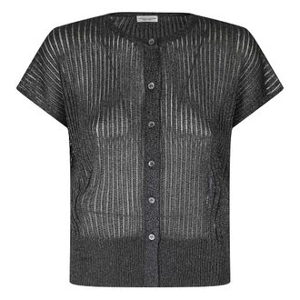 Roberto Collina Femme, Pulls, Noir, Taille: 40 FR Cardigans