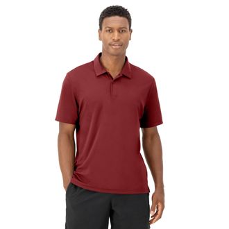 Hanes Moves Performance Kurzarm-Poloshirt f&uuml;r Herren, feuchtigkeitsableitend, Rot (Cardinal Red), XL