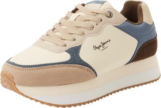 Pepe Jeans London Damen W High Runner Sneak, Pink Light Nude Pink, 42 EU