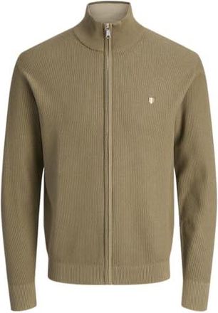 Jack & Jones Jprblurex Knit Full Zip Cardigan, Gris Pierre, XL Homme