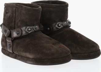 Balenciaga Wildleder-Stiefeletten ALASKA mit Nietenbesatz Balenciaga