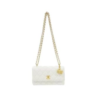 Chanel Pre-owned Caviar Skin Chain Clutch - - Pre-owned - Damen - Wei&szlig; - ONE SIZE