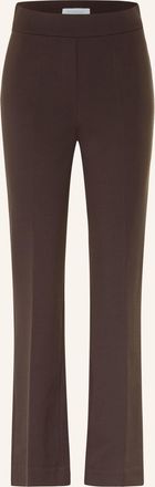 Rich & Royal Bootcut-Hose Aus Jersey braun